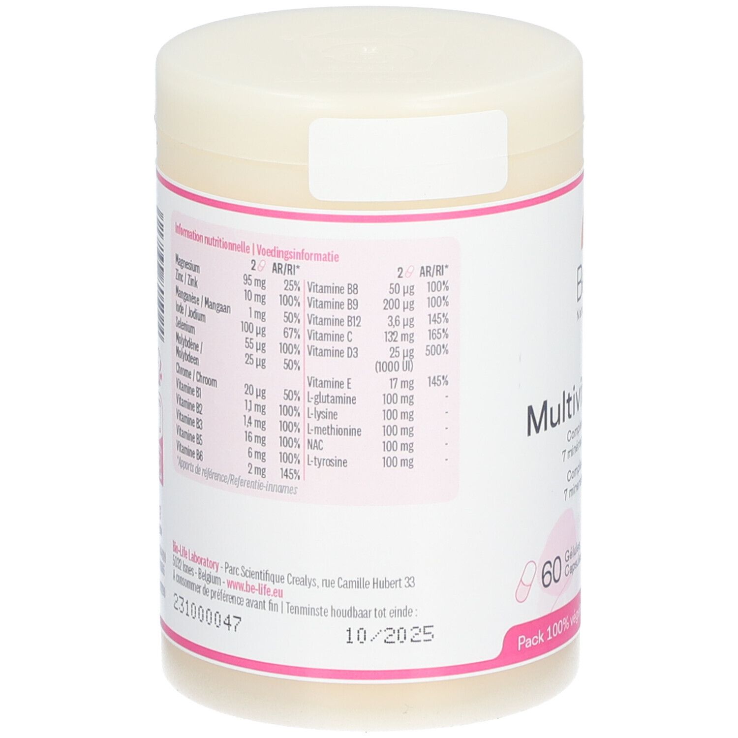 Be-Life Multivitamines Plus 60 pc(s) - Farmaline