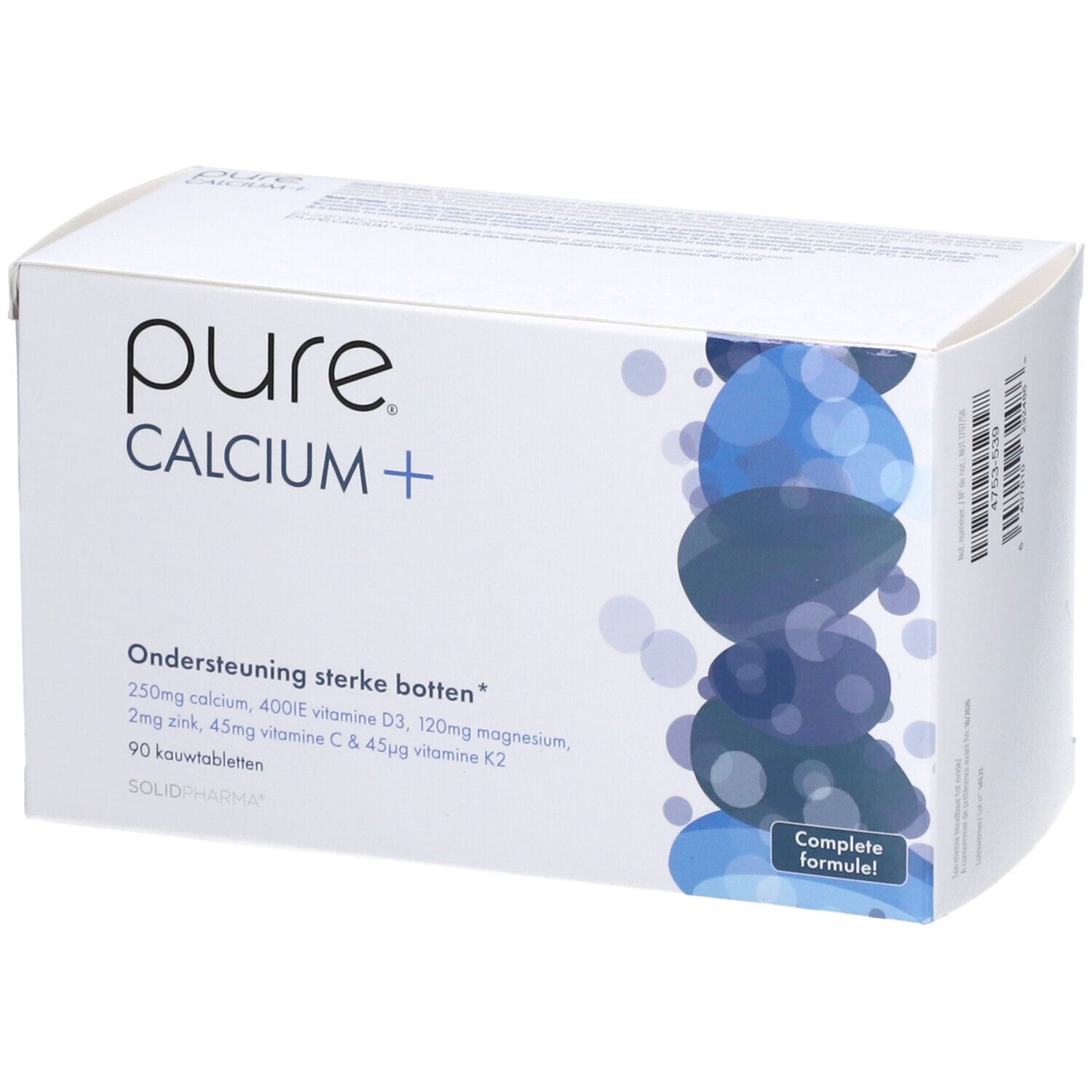 Pure Calcium + 90 St - farmaline.be