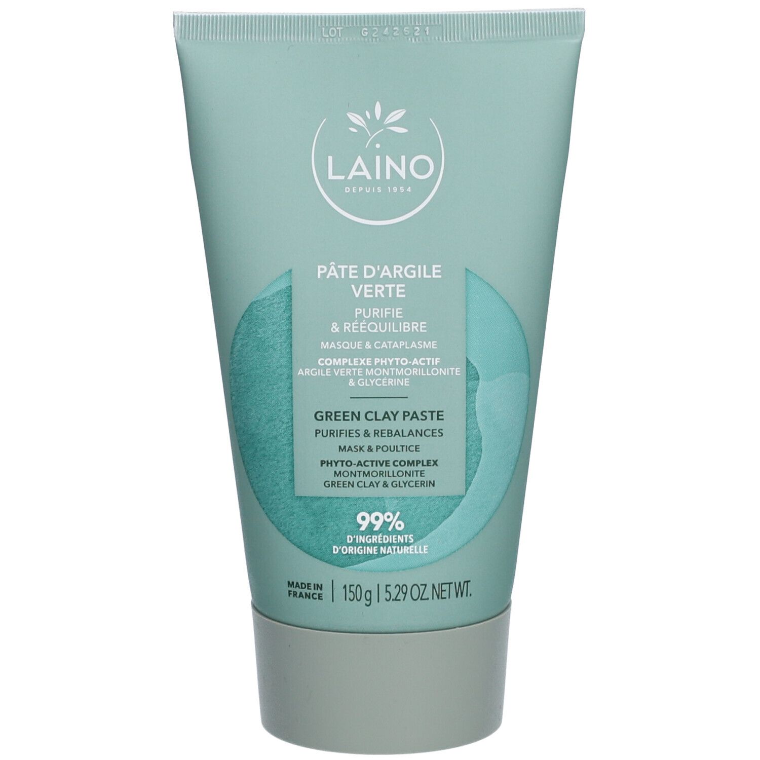 Laino Pâte d'Argile Verte 150 g - Farmaline