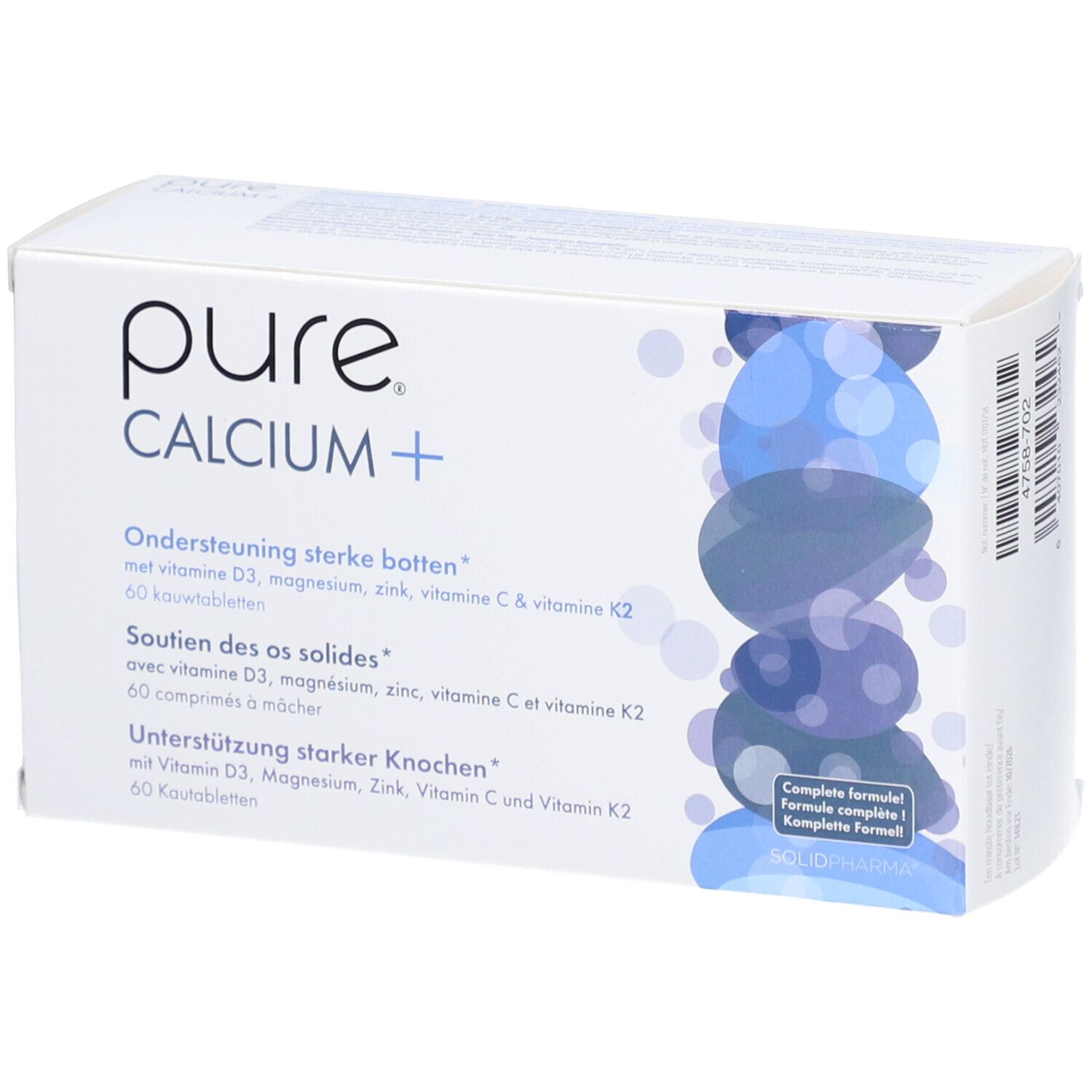 Pure Calcium + 60 St - farmaline.be