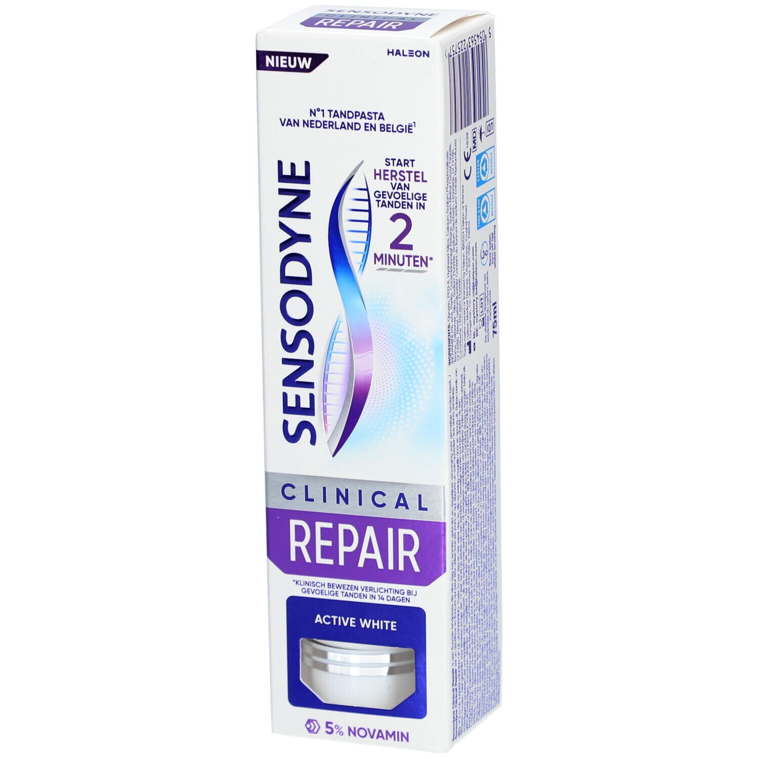 Sensodyne Clinical Repair Active White Tandpasta 75 ml - Farmaline