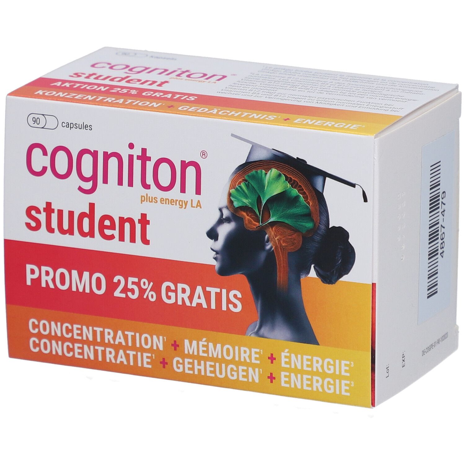 Cogniton plus energy LA Student Promo 25% Gratis 90 St - Farmaline