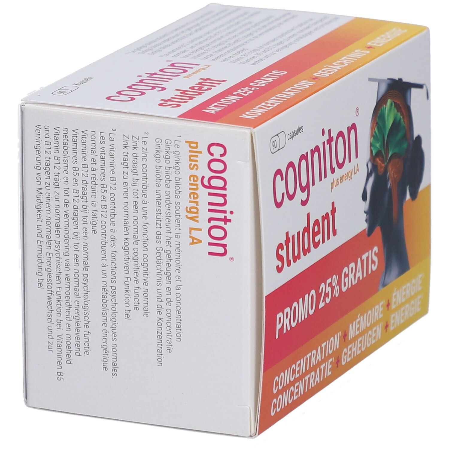 Cogniton plus energy LA Student Promo 25% Gratuit 90 pc(s) - Farmaline