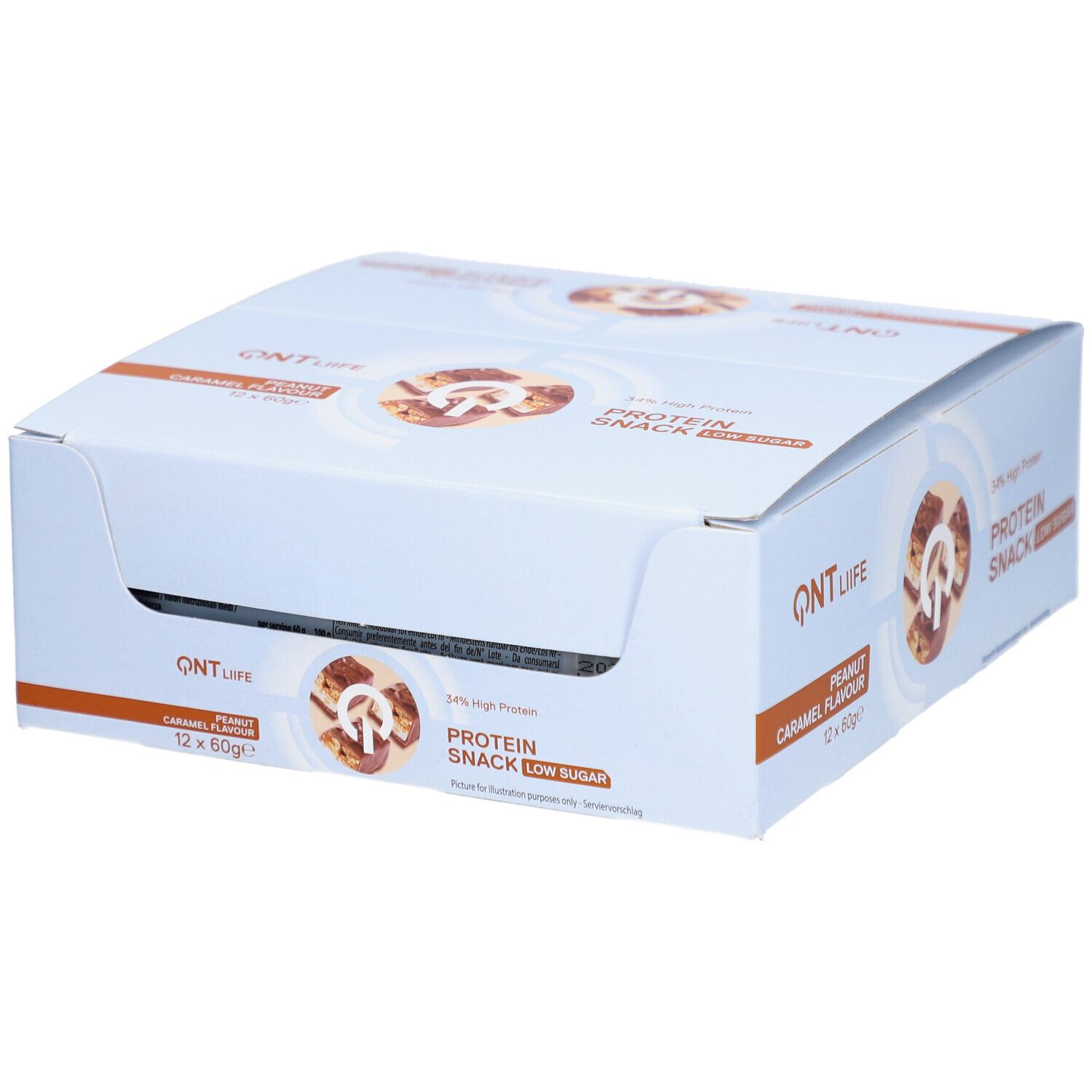 QNT Life Protein Snack Low Sugar Pinda-Karamel 60 g - Farmaline