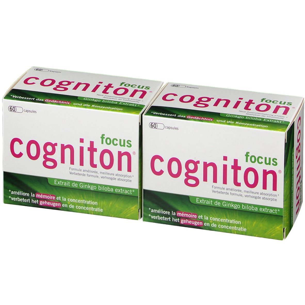 Cogniton Focus Geheugen & Concentratie 2x60 St - Farmaline