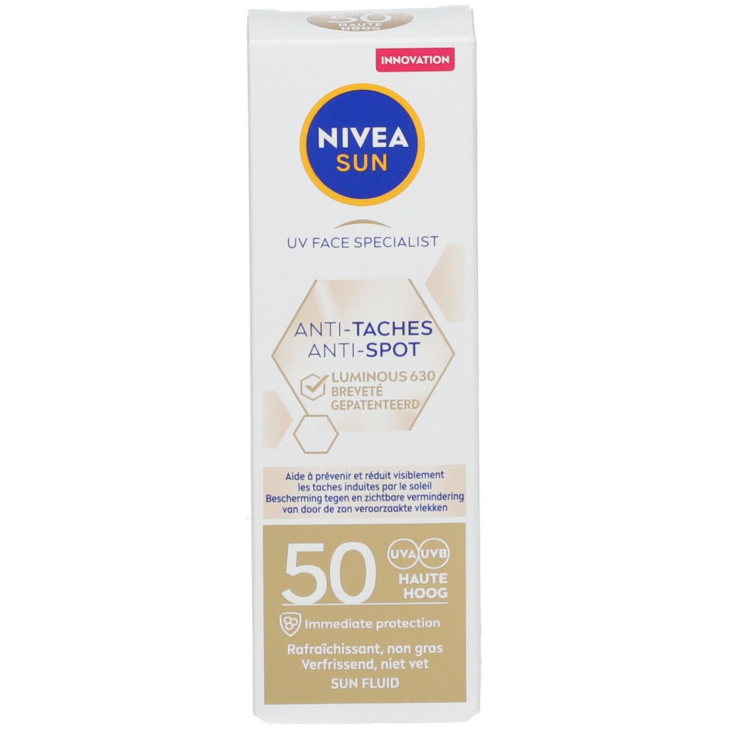 Nivea Sun Luminous 630 Anti-Spot Fluide SPF50 40 ml - Farmaline