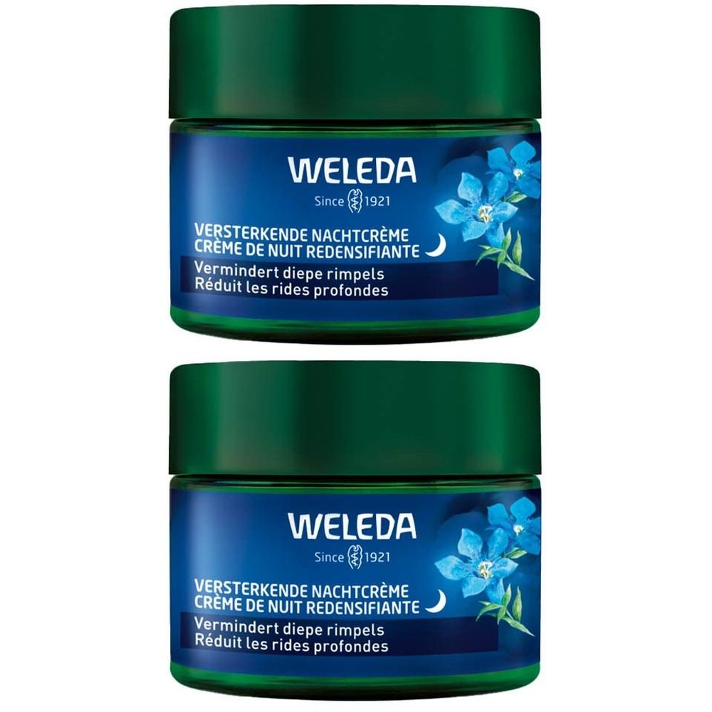 Weleda Gentiane Bleue & Edelweiss Crème de Nuit Redensifiante 2x40 ml ...