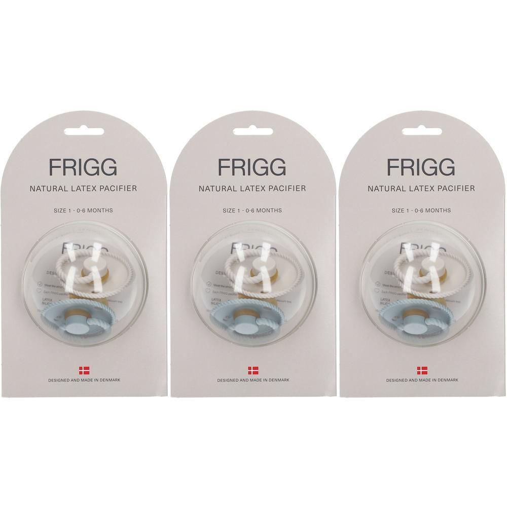 FRIGG Sucette Latex Rope Silver - Grey 0-6 Mois 3x2 pc(s) - Farmaline