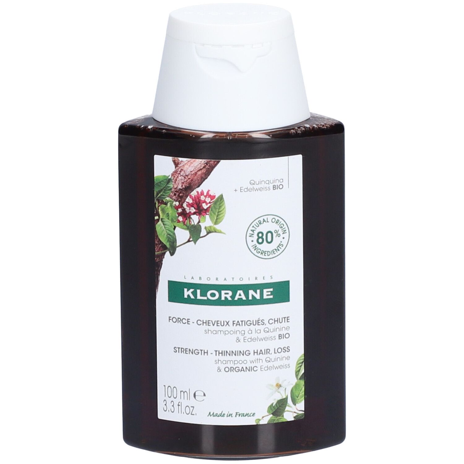 Klorane Shampoing à la Quinine & Edelweiss Bio Offert 100 ml - Farmaline