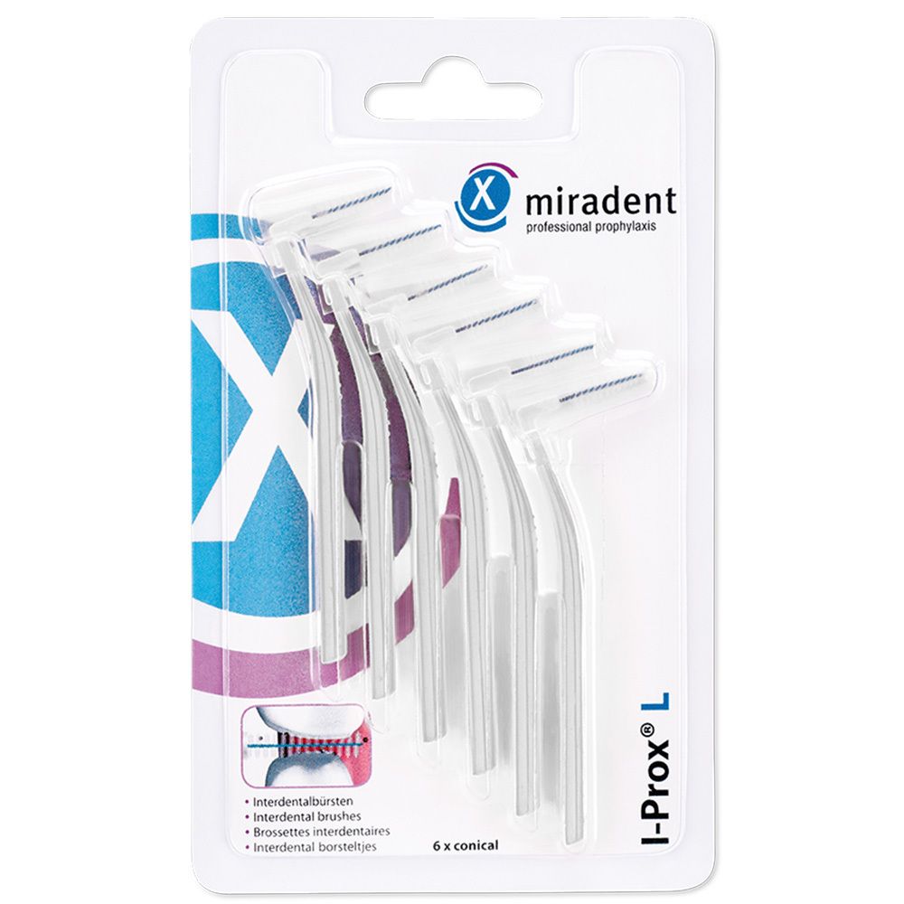 I-Prox® L - Brosses interdentaires, 6 pièces, blanc - fine 0,6 mm 6 pc ...