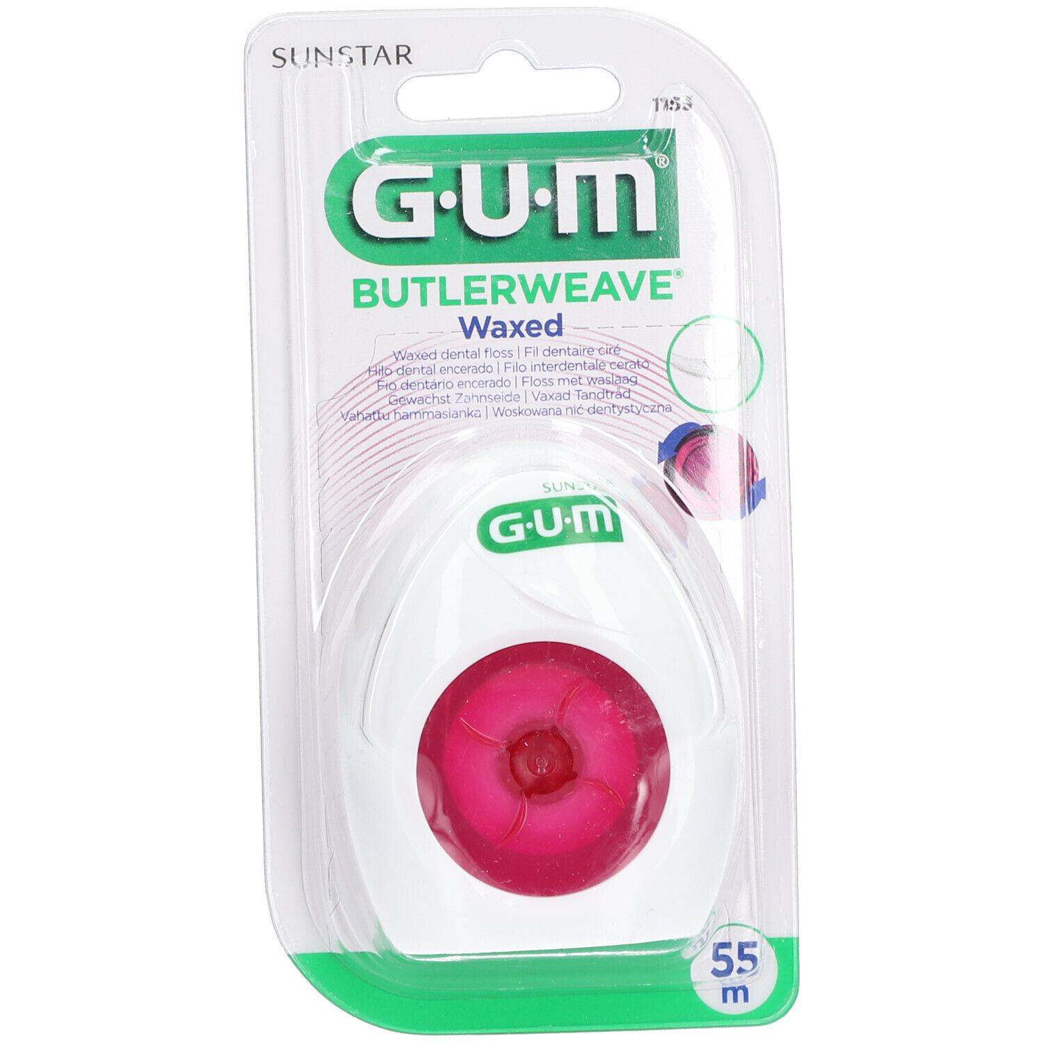 Gum® Butlerweave Fil Dentaire Cylindrique Ciré 55 m - Farmaline