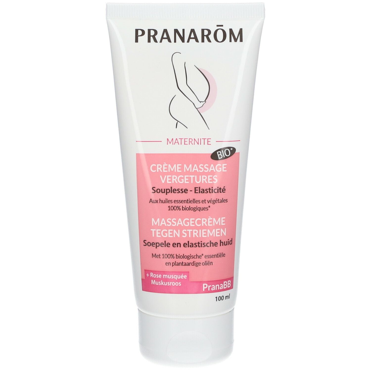 Pranarôm PranaBB Crème - Massage - Vergetures Bio 100 ml - Farmaline