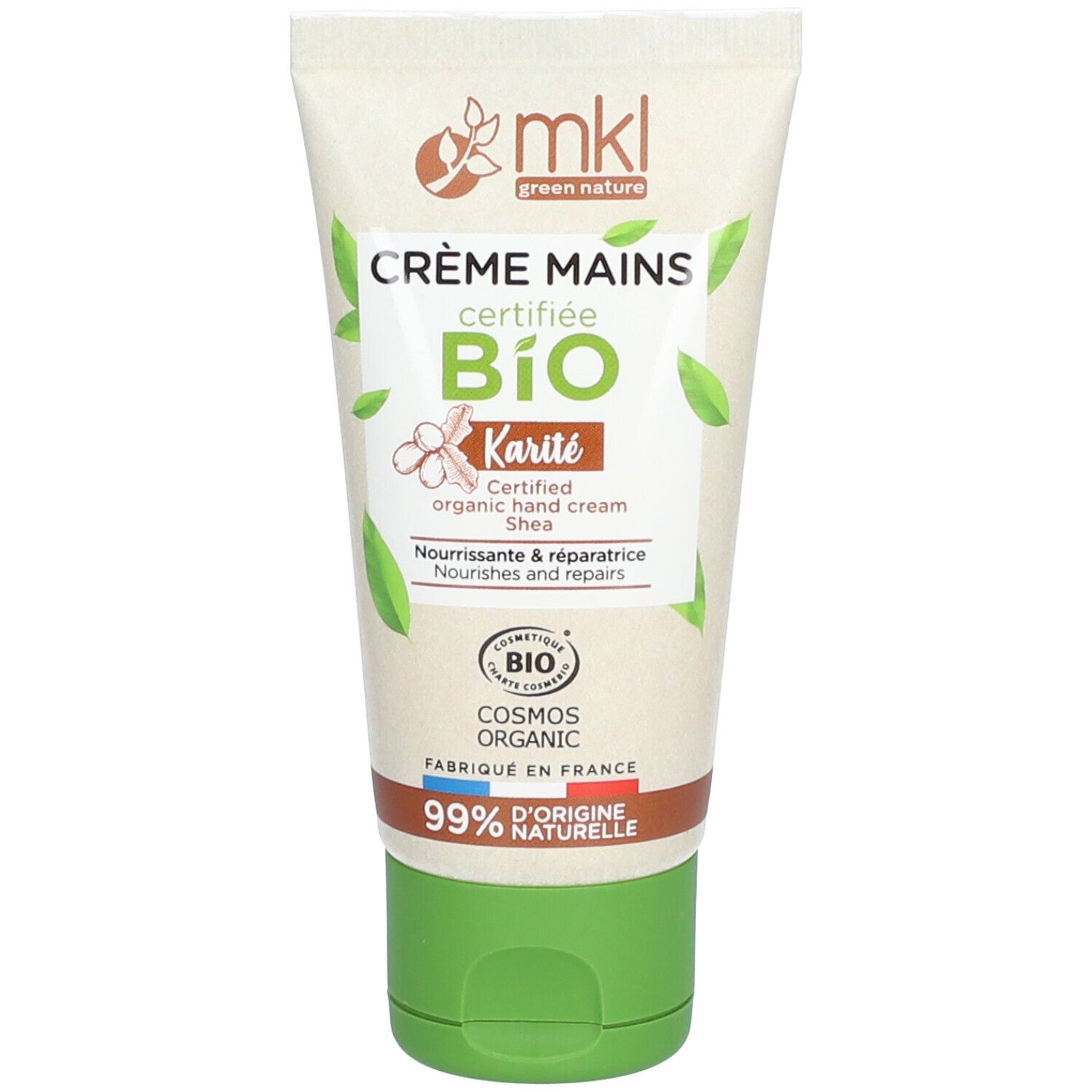 mkl gecertificeerd biologisch handcrème - karité 50 ml - Farmaline