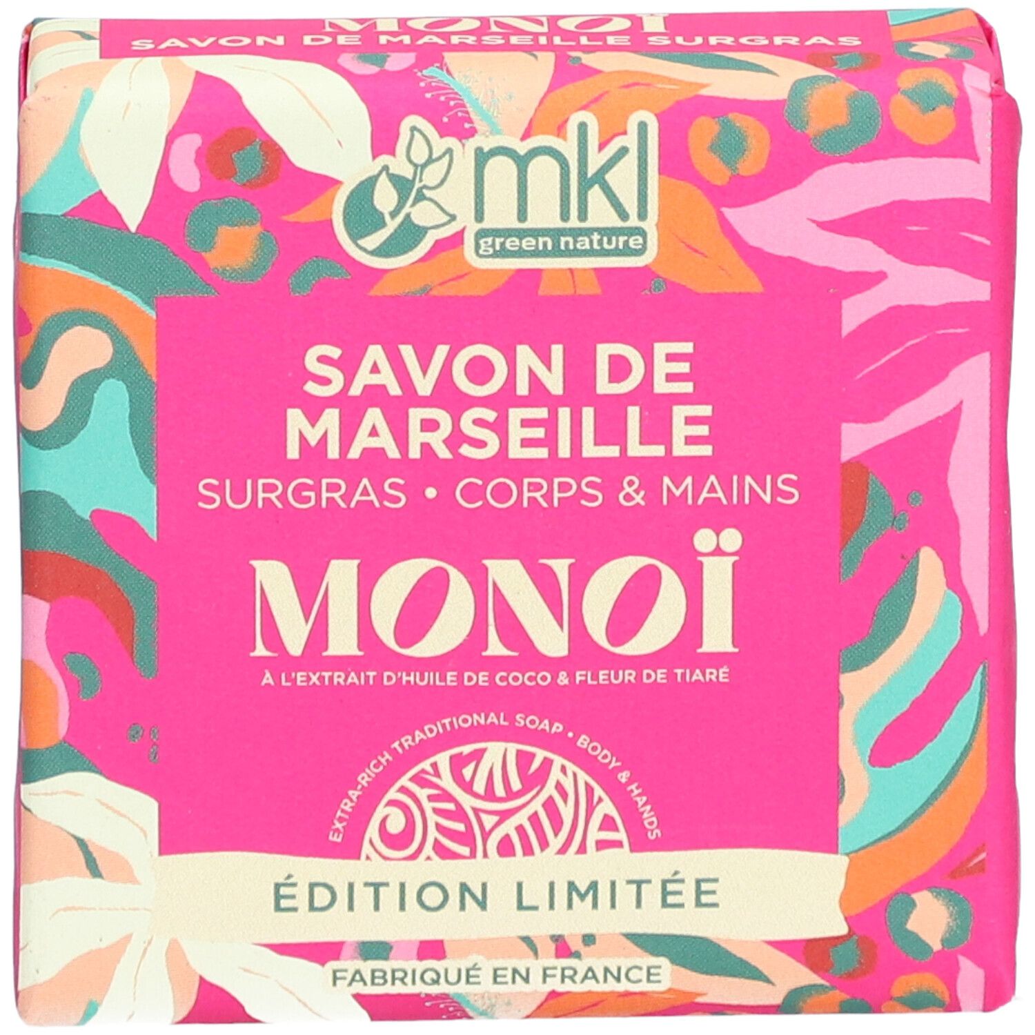 MKL Savon de Marseille - Monoï édition limitée 100 g - Farmaline