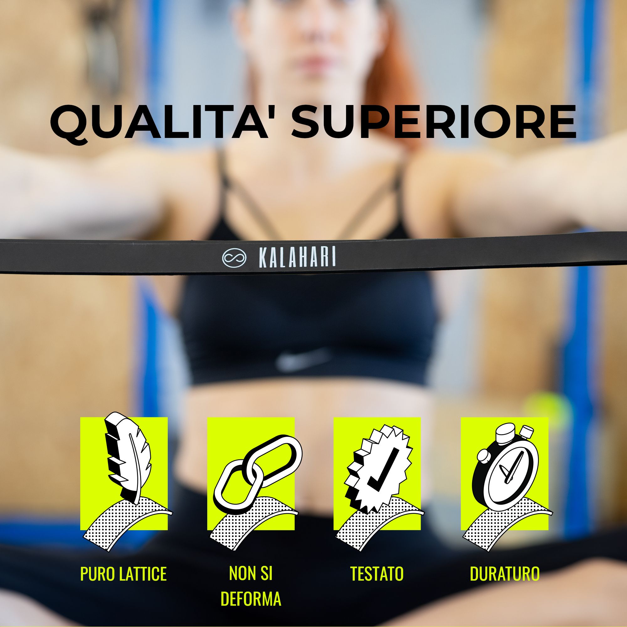 KALAHARI Bande Élastique Musculation Lot + eBook Exercices, Bande de ...