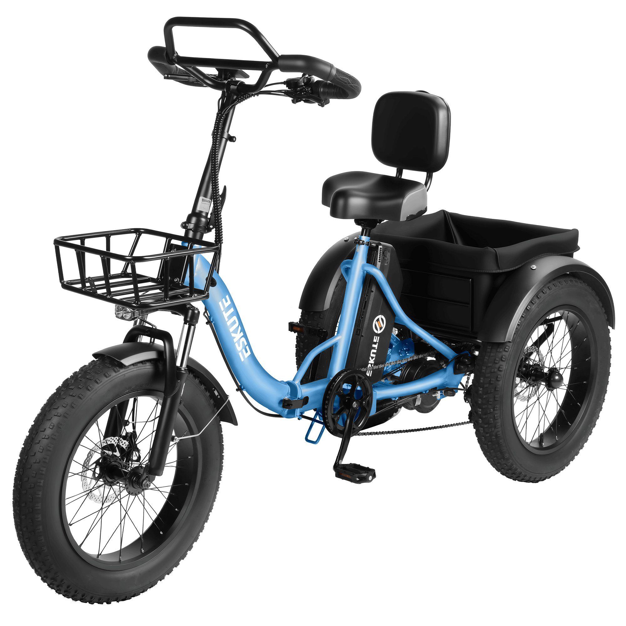 ESKUTE T302 Pro Vélo cargo électrique 20 pouces, moteur 250 W, batterie ...