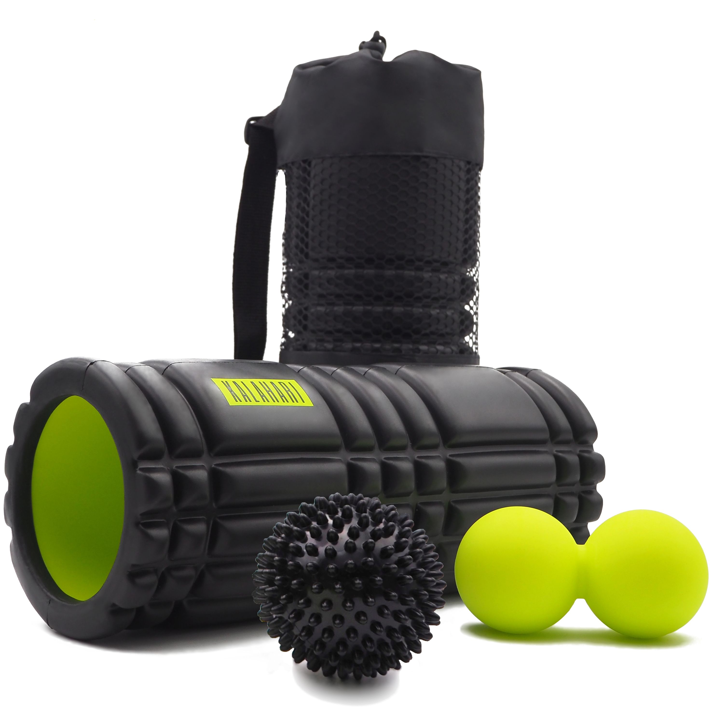 KALAHARI Foam Roller Kit, 3 en 1 + eBook, Rouleau de Massage Musculaire ...