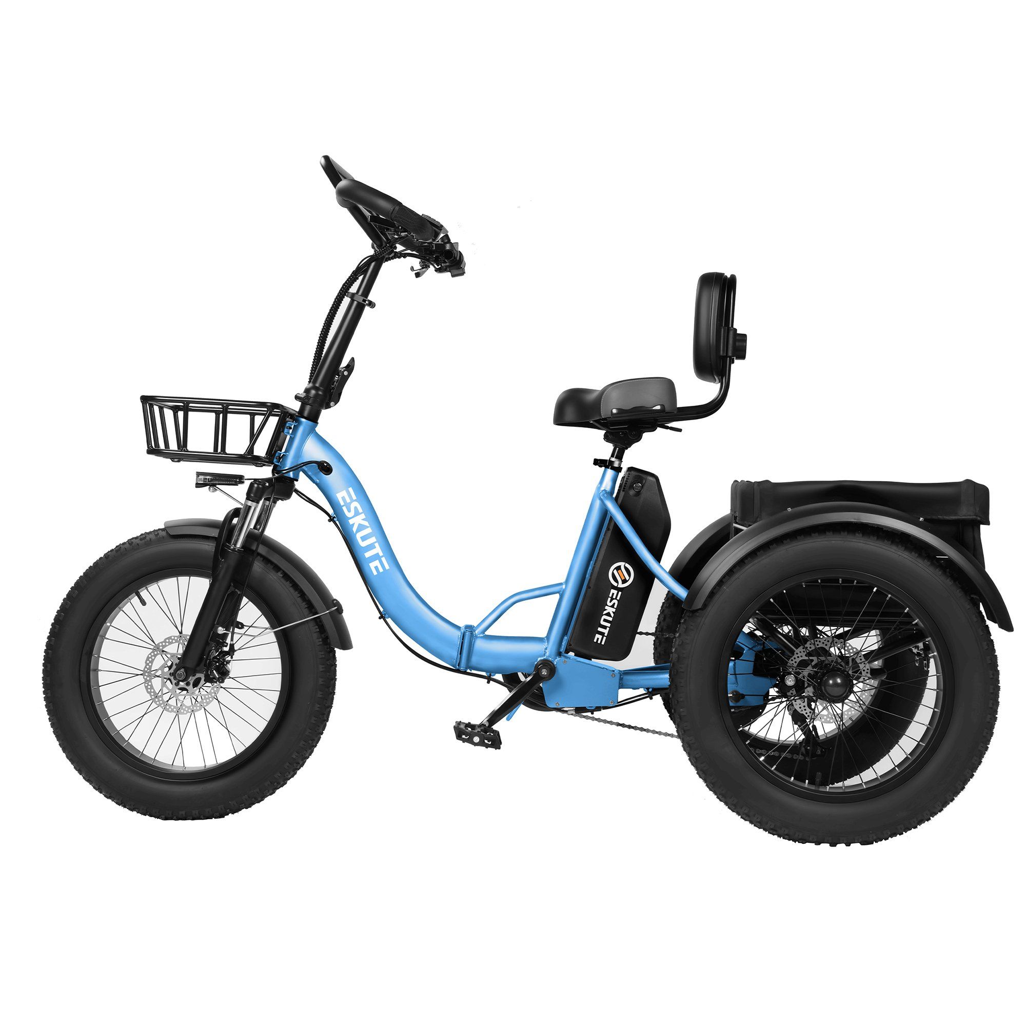 ESKUTE T302 Pro Vélo cargo électrique 20 pouces, moteur 250 W, batterie ...